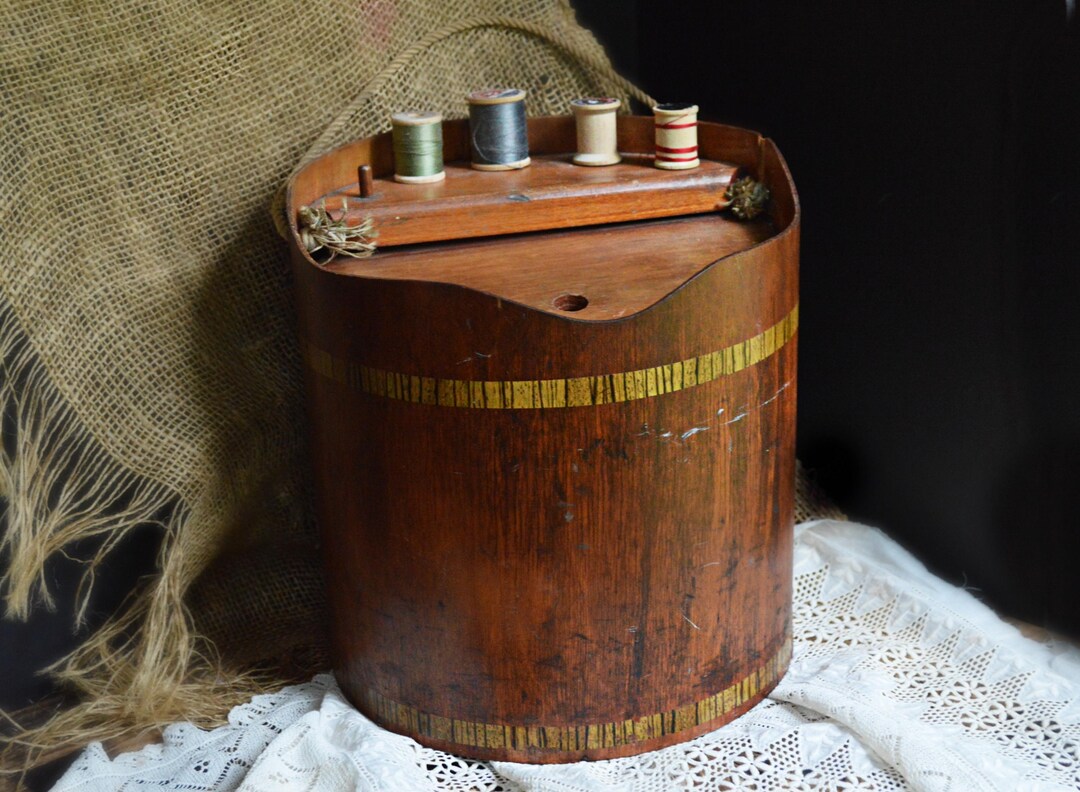 Antique Thread Holder Sewing Basket Antique 19th Century German Thread ...