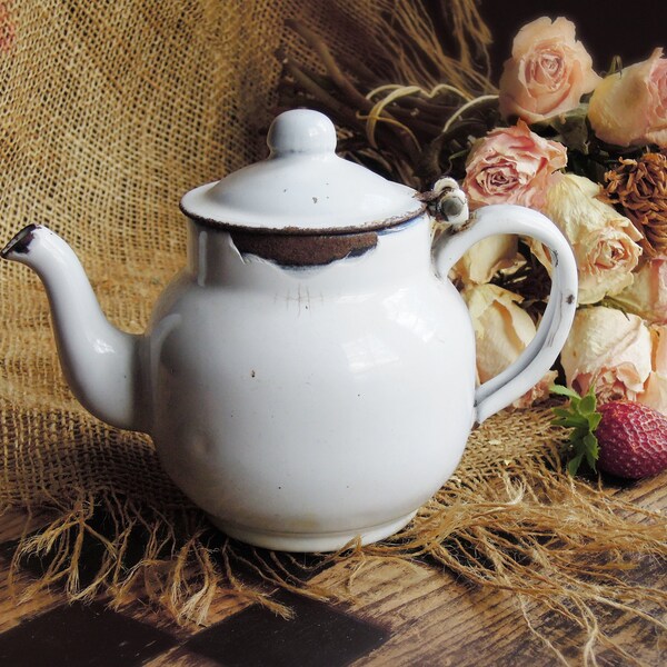 White Teapot - Etsy