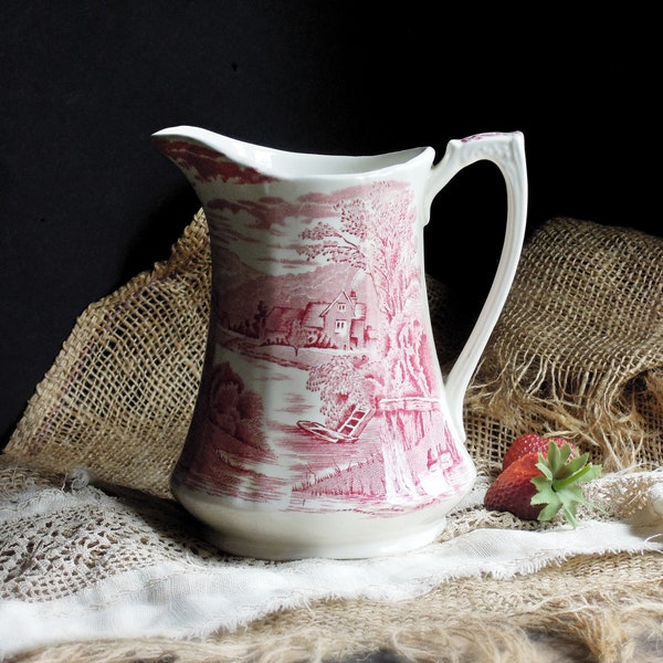Red Transferware - Etsy