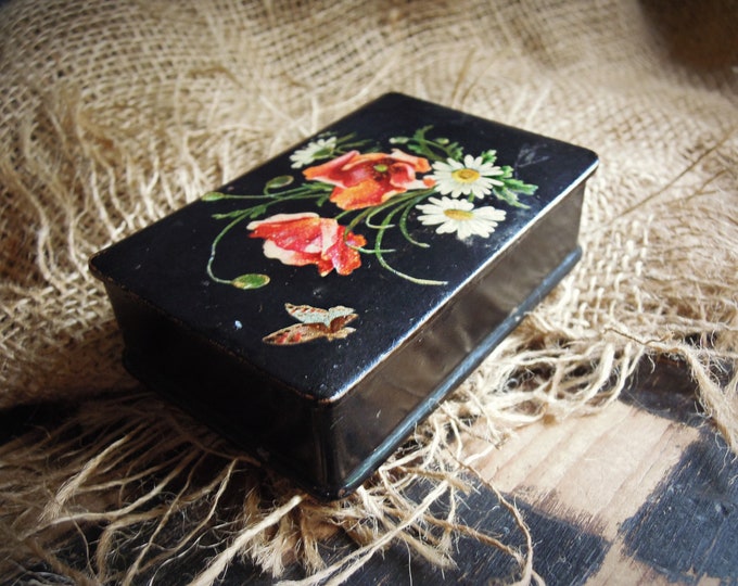 Vintage Antique Victorian Snuff Box Case With Flowers / Snuff Box 1800s ...