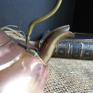 Vintage Dutch Copper Teakettle Teapot / Copper and Wooden Handle Tea ...