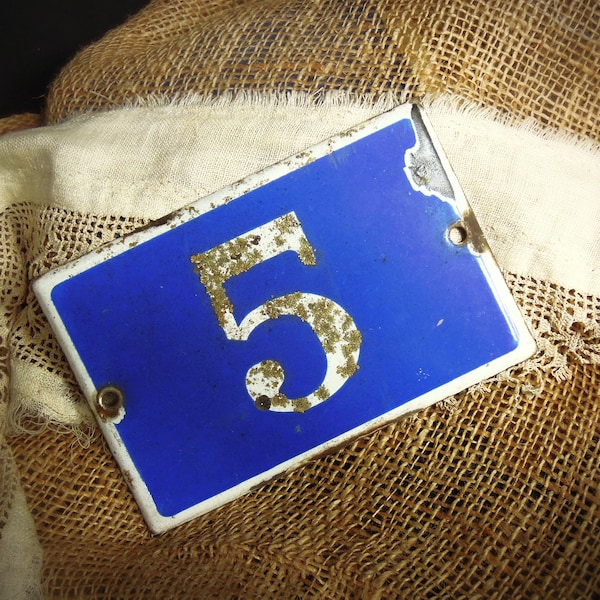 Enamel House Numbers - Etsy