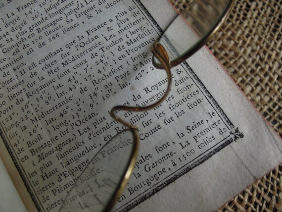 Antique Gold Wire Rim Spectacles / Taw & Co. Eyeglass… - Gem