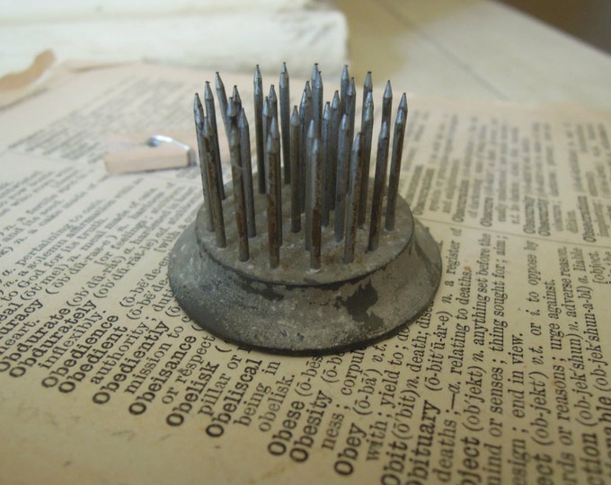 Vintage Silver Tone Metal Flower Frog - Etsy