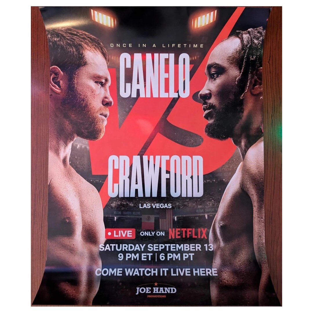 Canelo Vs Crawford – Boxing Event Poster - Etsy