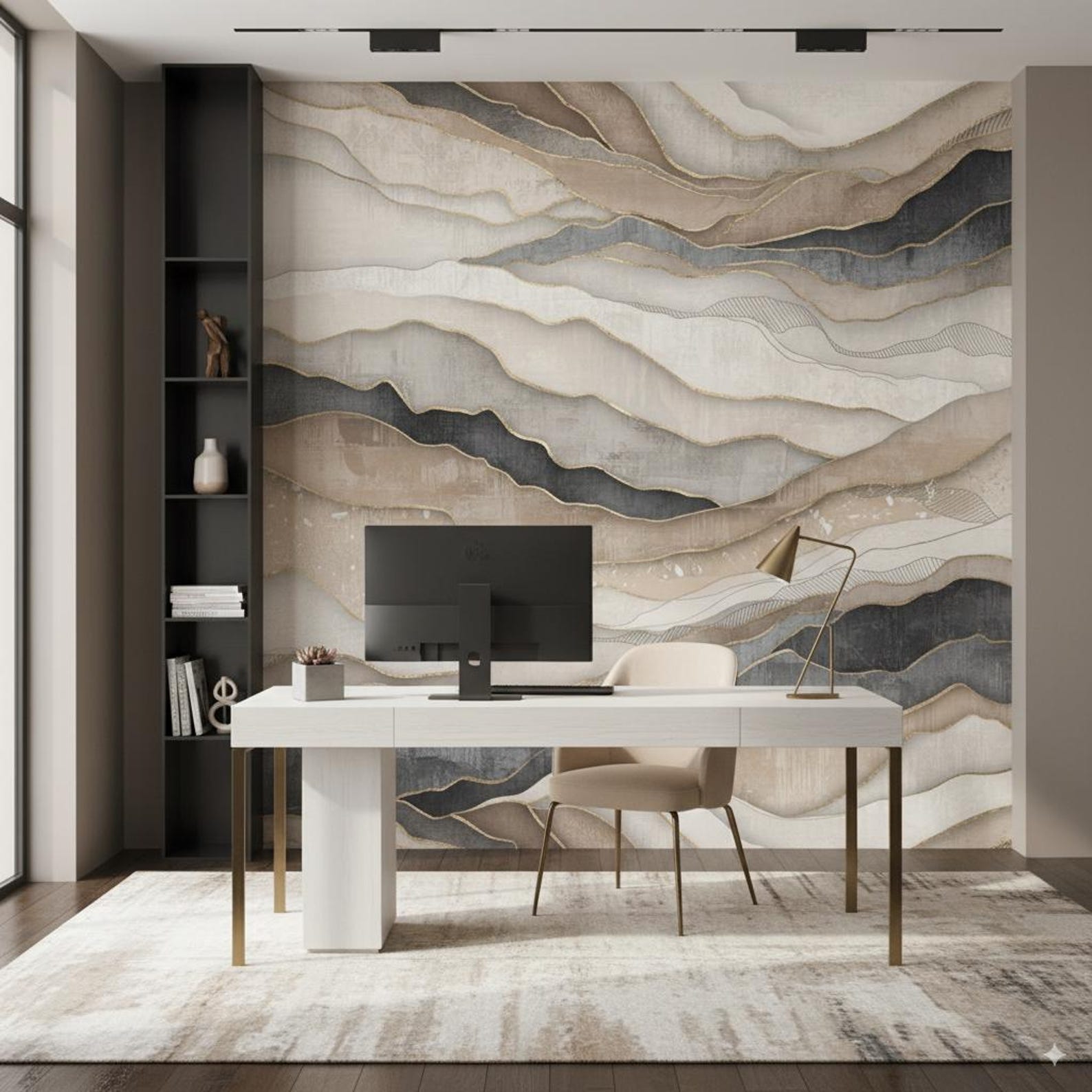 Strata Luxe Wall Mural - Etsy