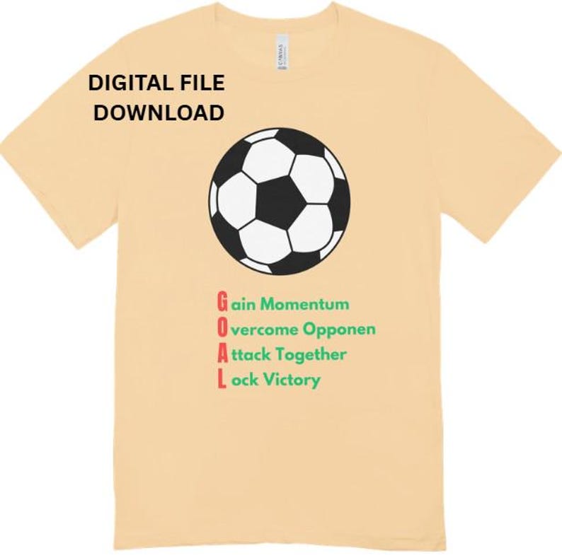 Buy Football Goal Acrostic Motivational PNG (digital Download) Online ...