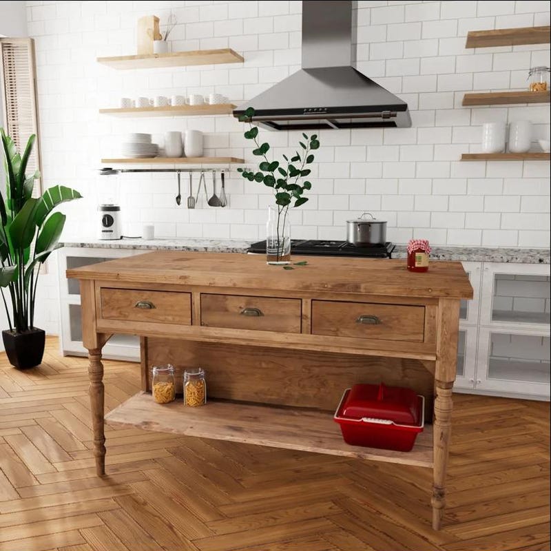 Rustic Kitchen Island - Etsy