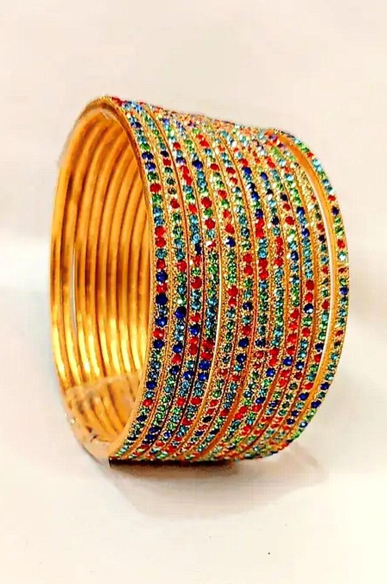 Handcrafted Black Bangles Set – Designer Sparkle Bangles for Ethnic ...