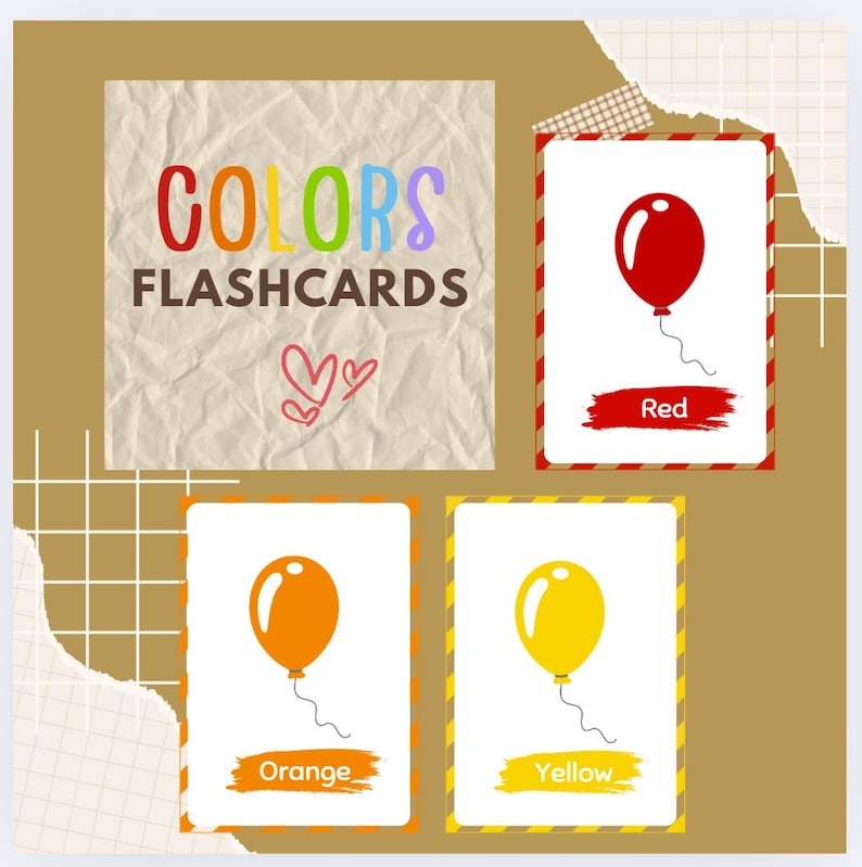 Colors Flashcards Printable – Fun Learning for Kids – Instant Download ...