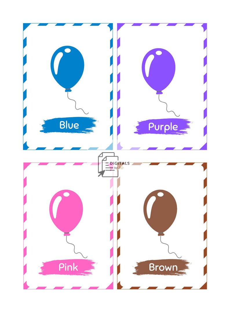 Colors Flashcards Printable – Fun Learning for Kids – Instant Download ...