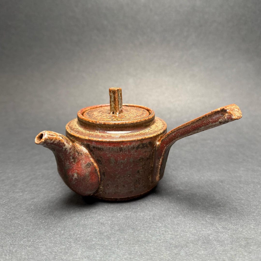 Handmade Ceramic Soda Fired Teapot With Side Handle - Etsy