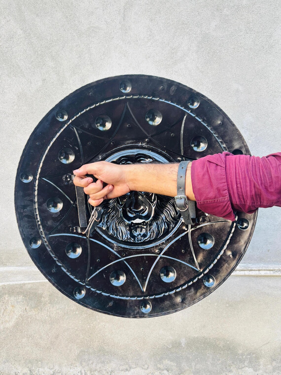 Medieval Lion Shield: Roman Viking Knight Style, 22 Inch - Etsy
