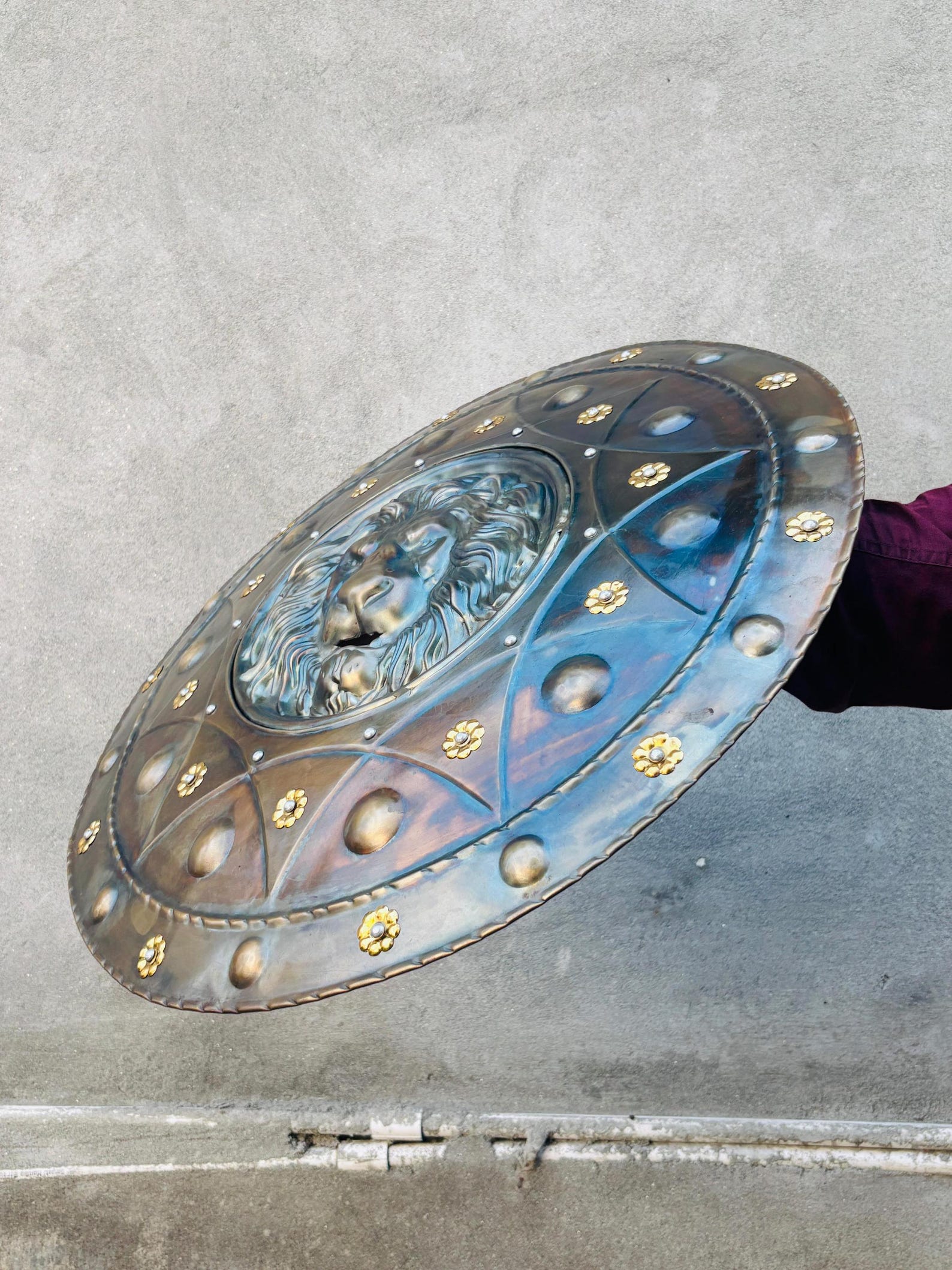 Medieval Lion Shield: Roman Viking Knight Style, 22 Inch - Etsy