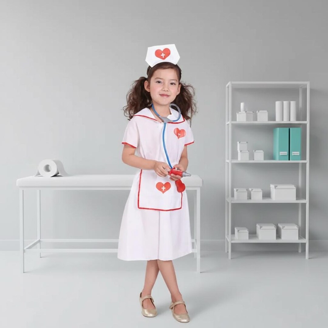 Nurse Costume Set for Kids | Fun Carnival Party | Fancy Dress Outfit ...