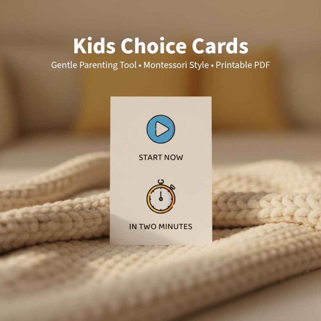 Kids Choice Cards | Gentle Parenting Tool • Montessori Style ...