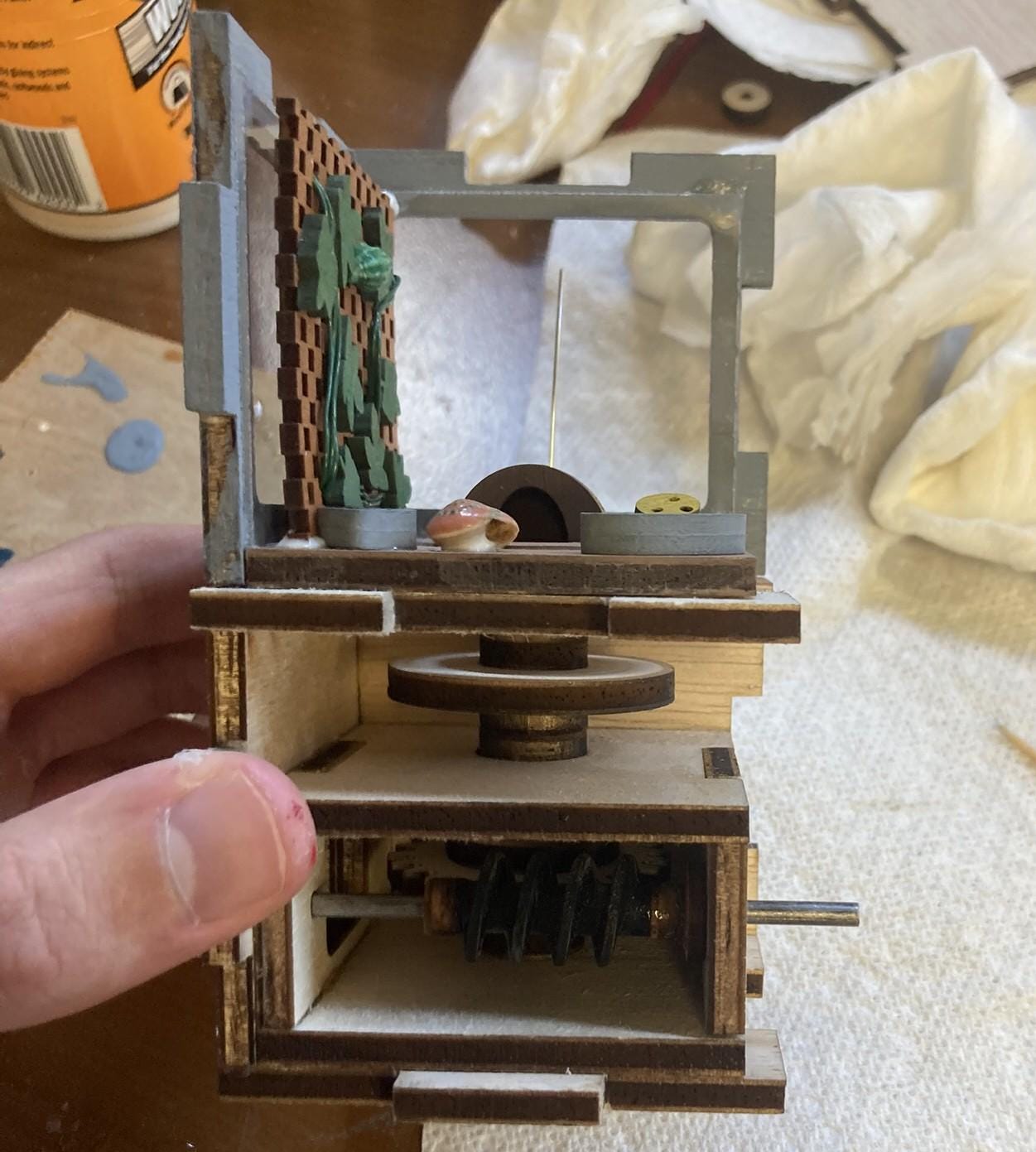 Handcrafted Hermit Crab Automaton: Kinetic Art Habitat - Etsy