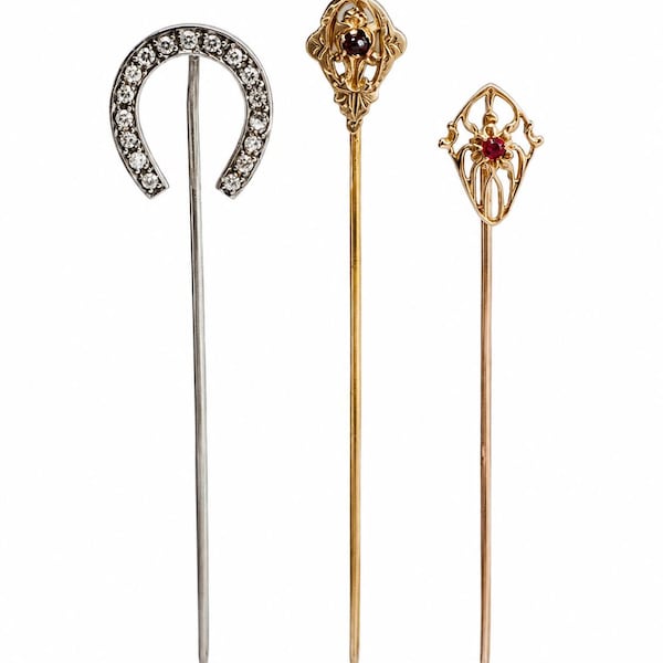 Stick Pins 10k Gold - Etsy