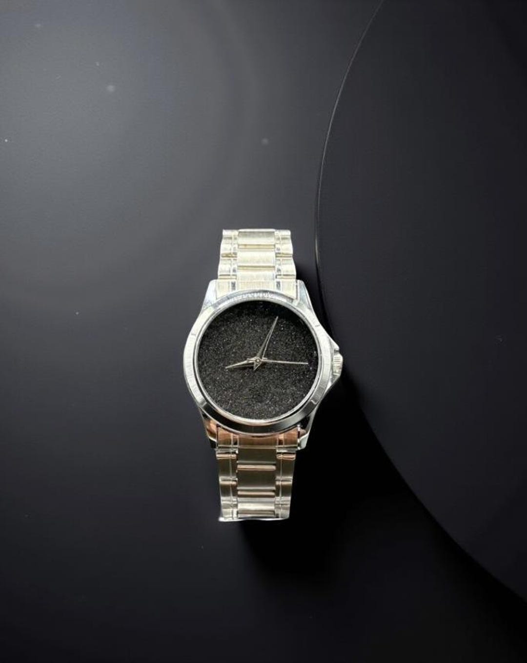 Minimalist Black Sand Casio Watch — Custom Handmade Quartz Wristwatch ...