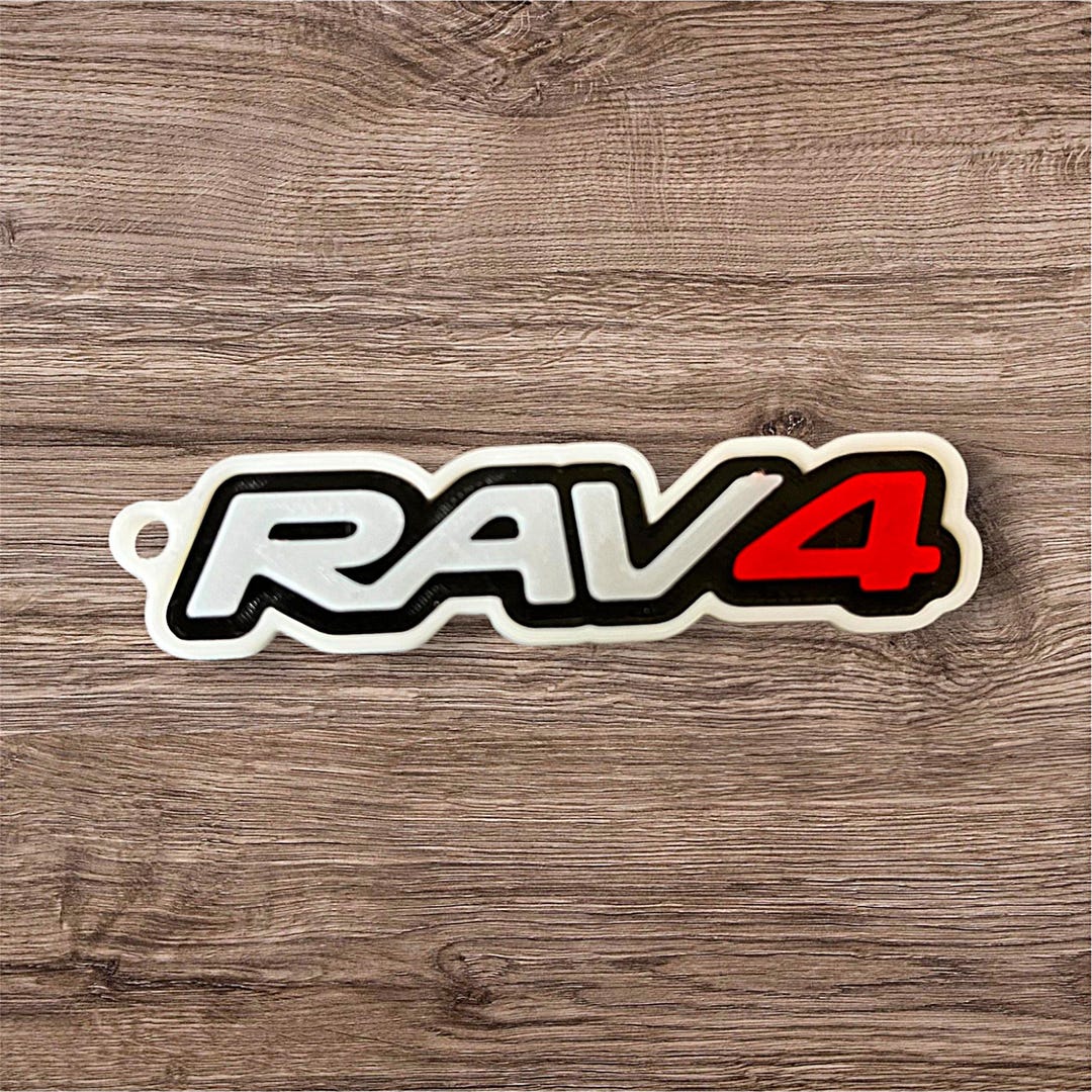 3D Printed Rav 4 Logo Keychain - Etsy