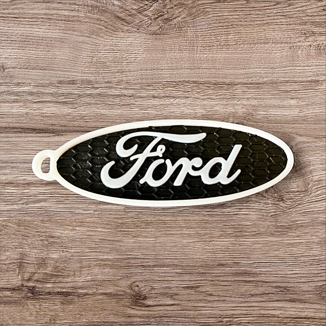 3D Printed Ford Logo Keychain - Etsy