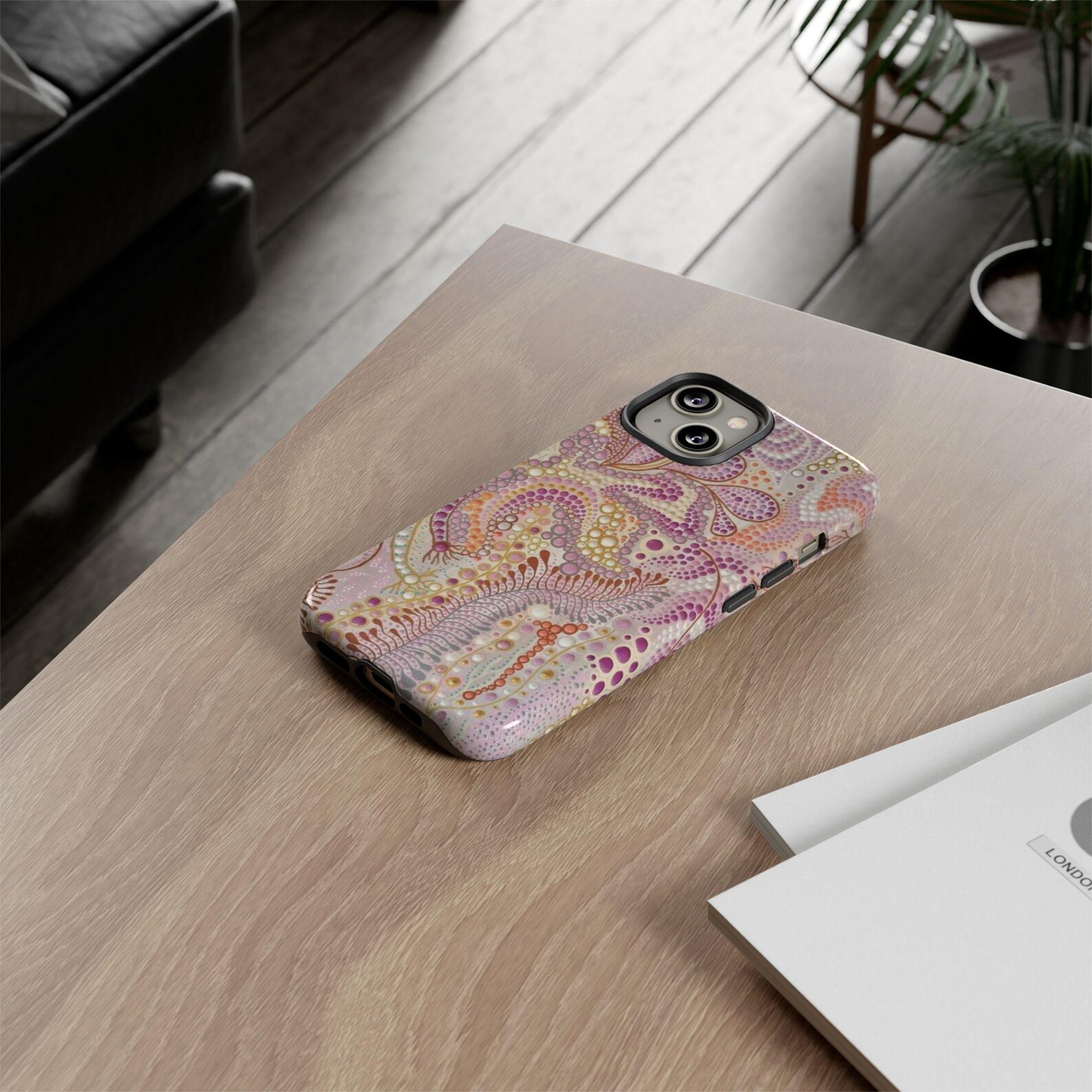 Artistic Phone Case, Nature-inspired Protection, Colorful Floral Design ...