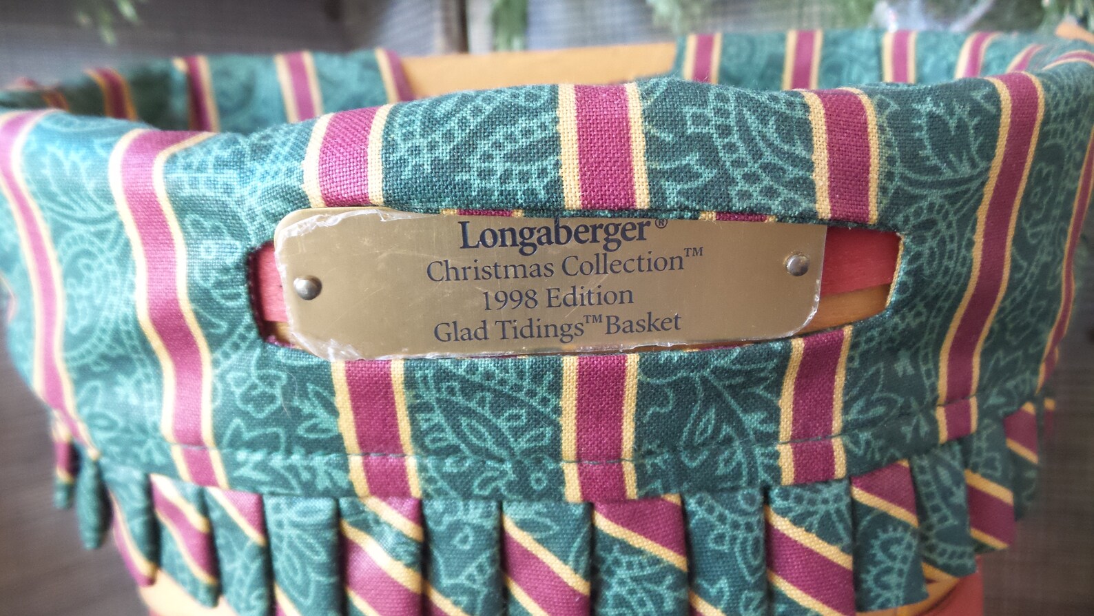 Longaberger Christmas Collection 1998 Edition GLAD TIDINGS - Etsy
