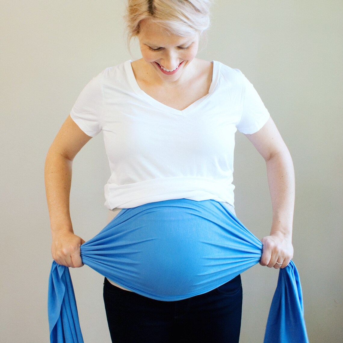 Bamboo Maternity Support Wrap: Pregnancy Belly Band, Postpartum Binder ...