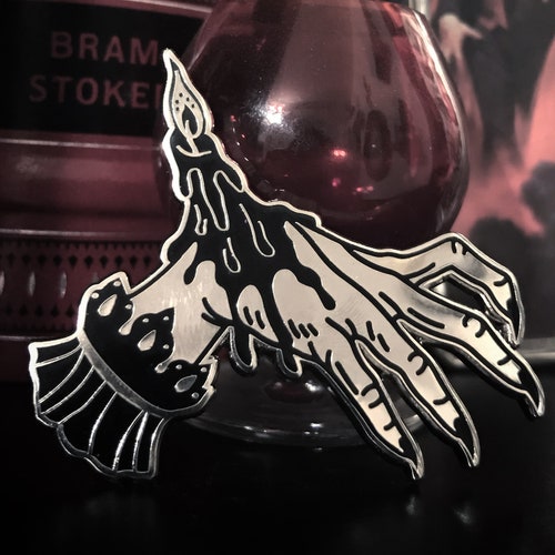 Glow-in-the-dark Retro VAMPIRE FANGS Halloween Enamel Pin - Etsy