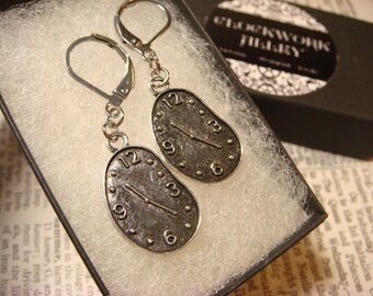 Clock Earrings - Etsy