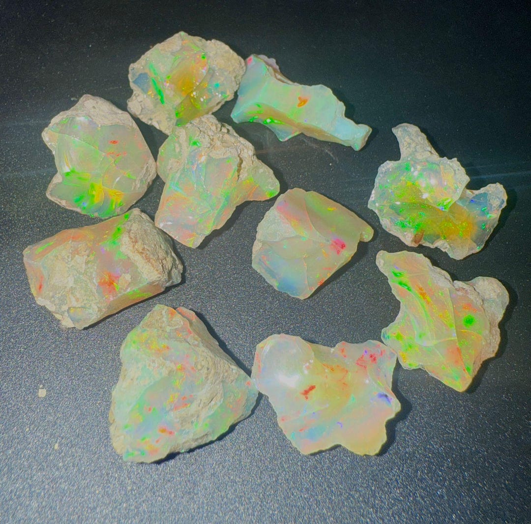 Raw Opal Stone: Natural Rough Gemstone for Jewelry Making - 10 Pcs - Etsy