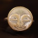 14kt Gold-filled Mother of Pearl Moon Face Ring - Etsy