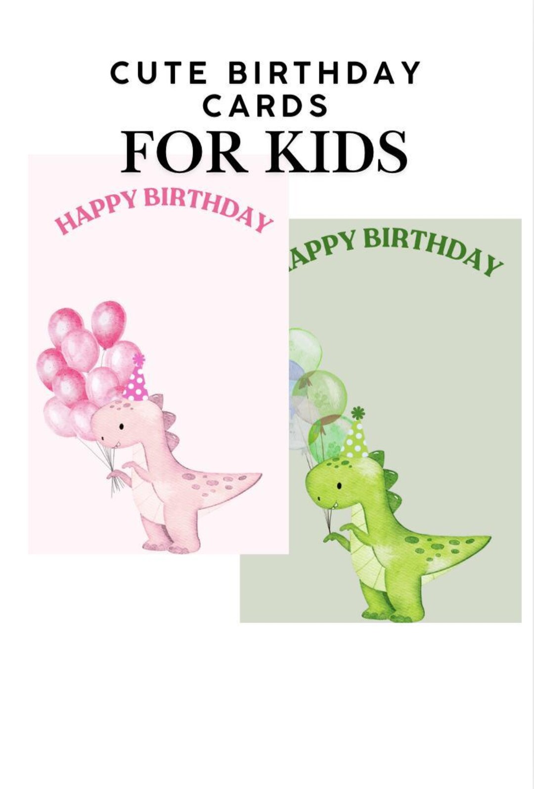 Cute Dinosaurus Birthday Card - Etsy