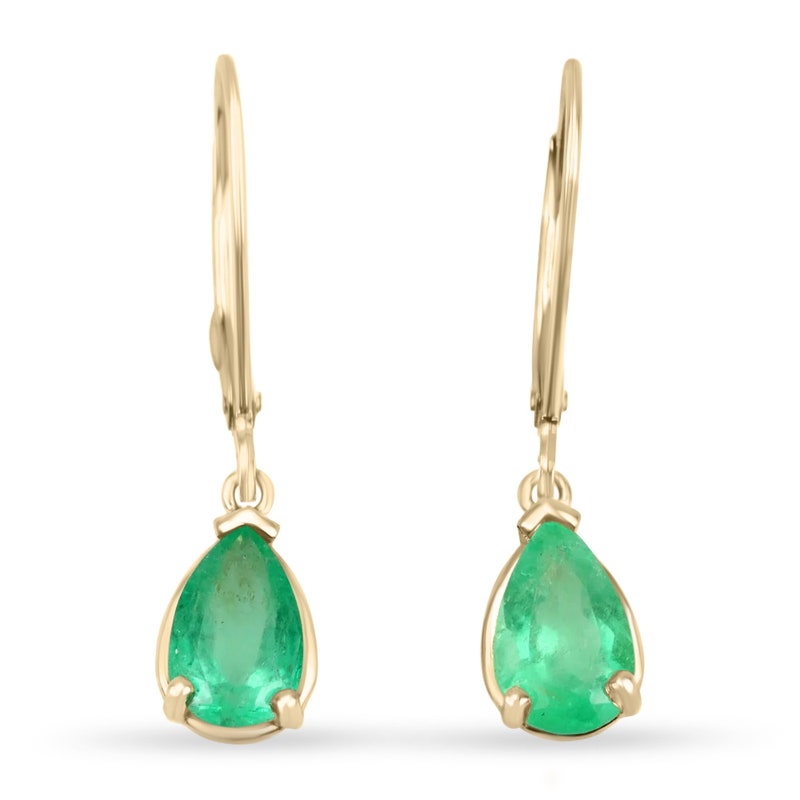 Emerald Drop Earring - Etsy