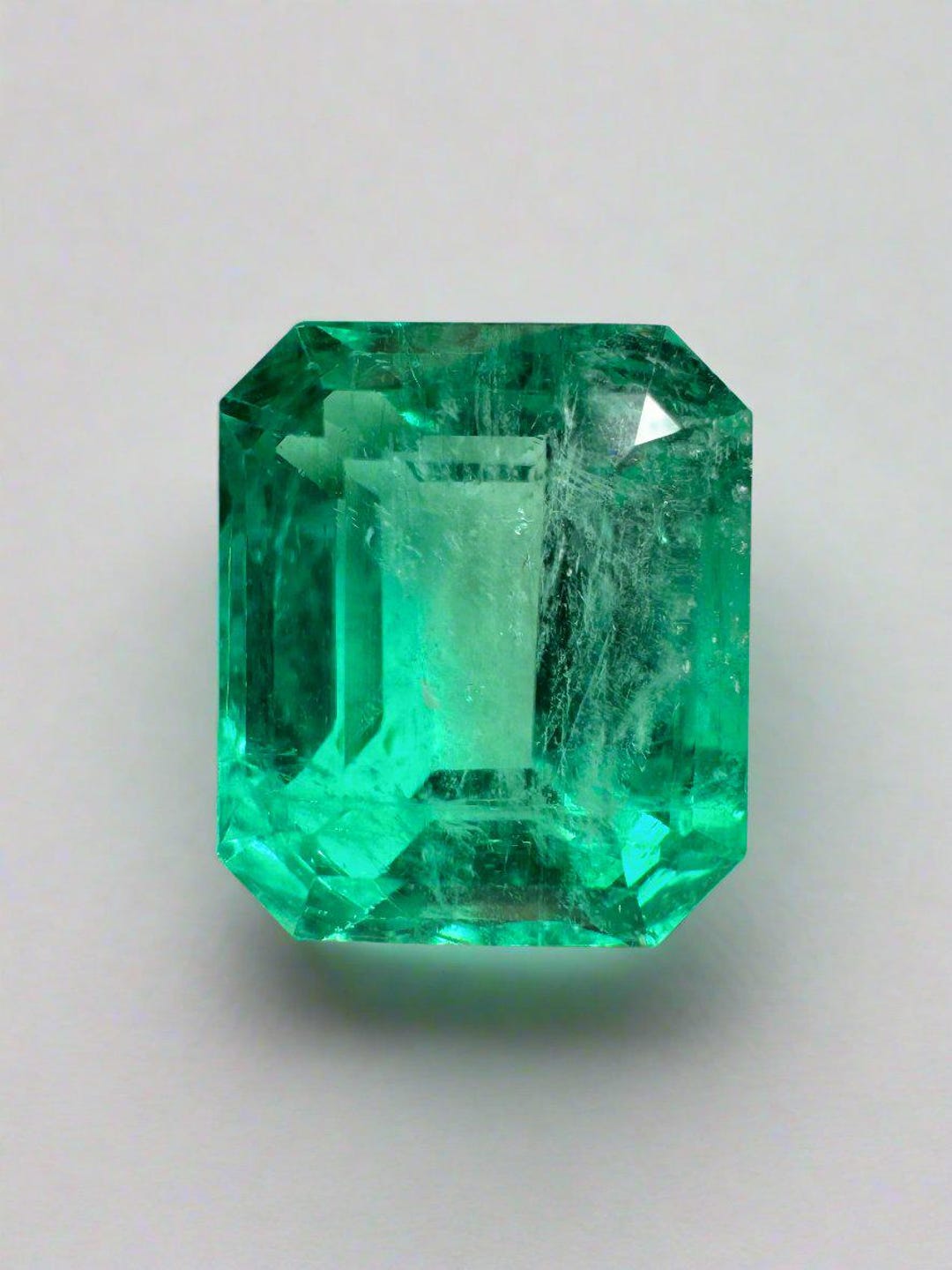 6.03 Carat 11.5x10 Fine Bluish Natural Loose Colombian Emerald-classic ...