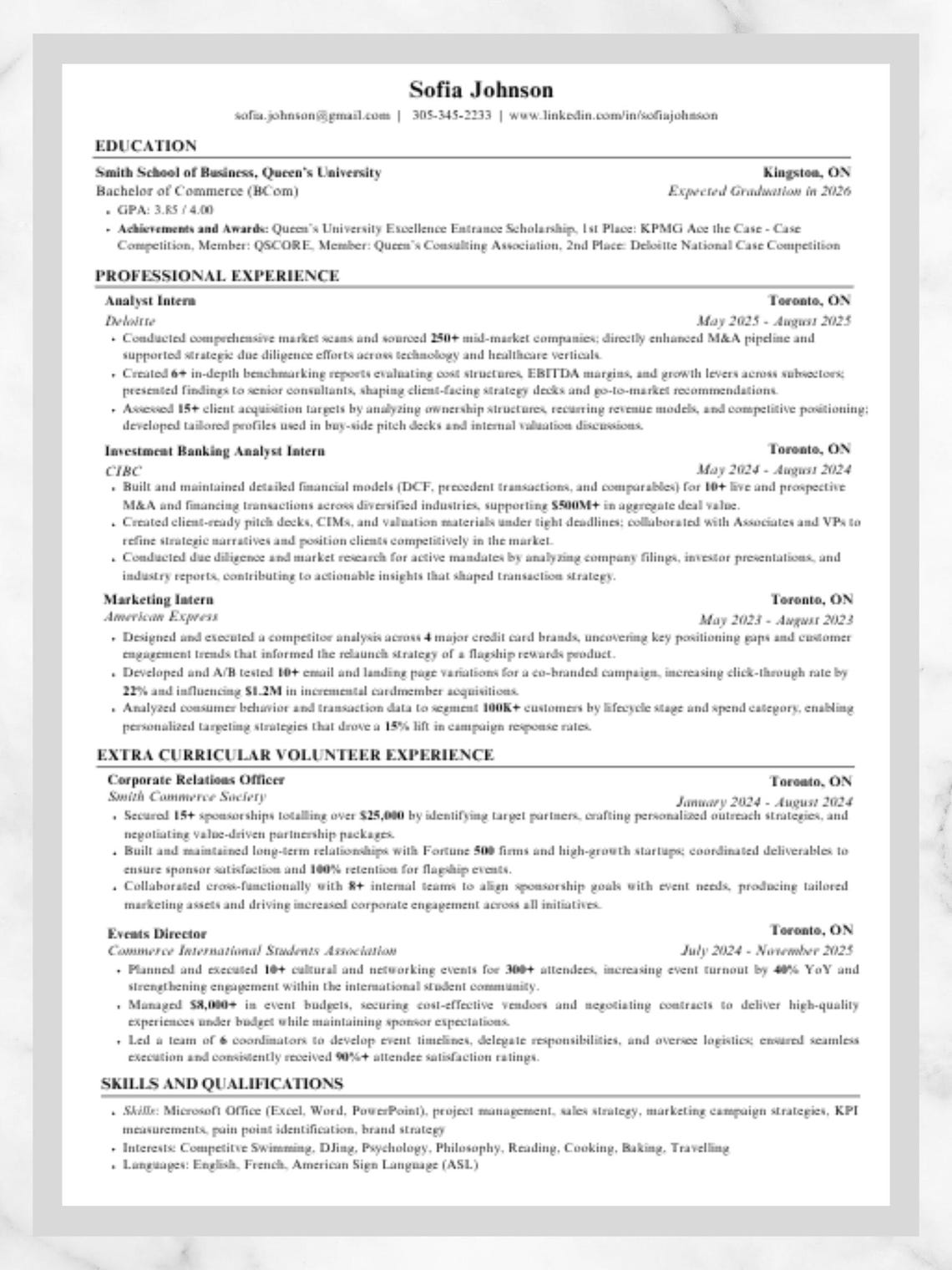 Professional Resume Template: Modern, Ats-friendly Canva Design ...