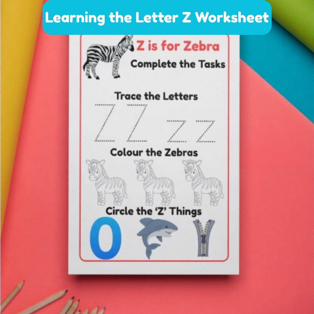 Z is for Zebra Worksheet | Letter Z Printable | Alphabet Activity for ...