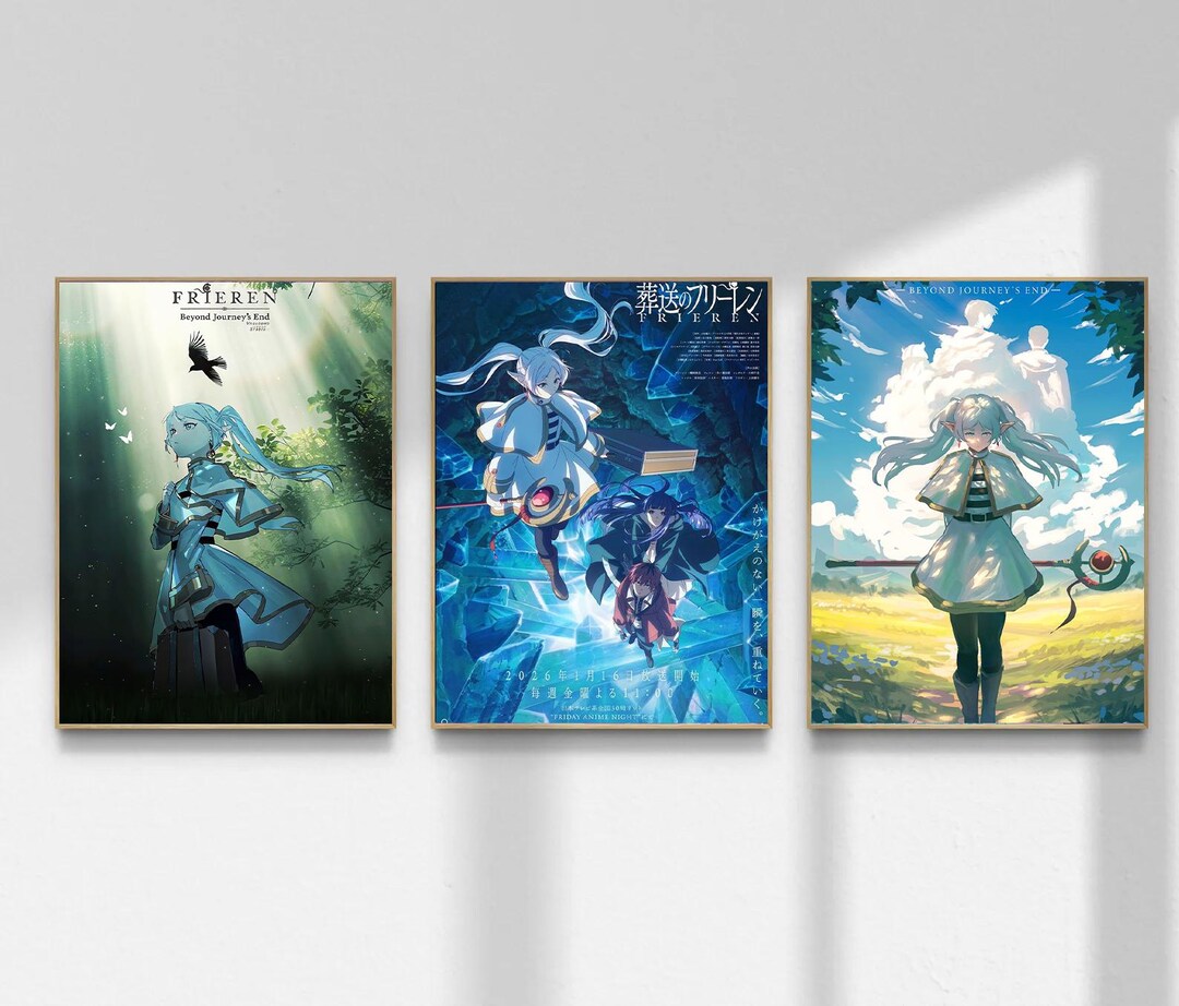 Frieren Anime Poster | Fantasy Manga Art Print - Etsy