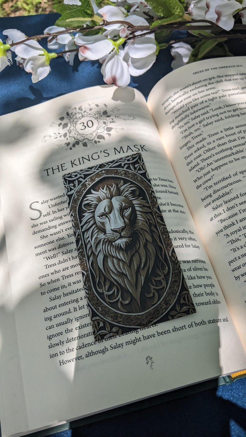 3D Lion Head Bookmark - Etsy