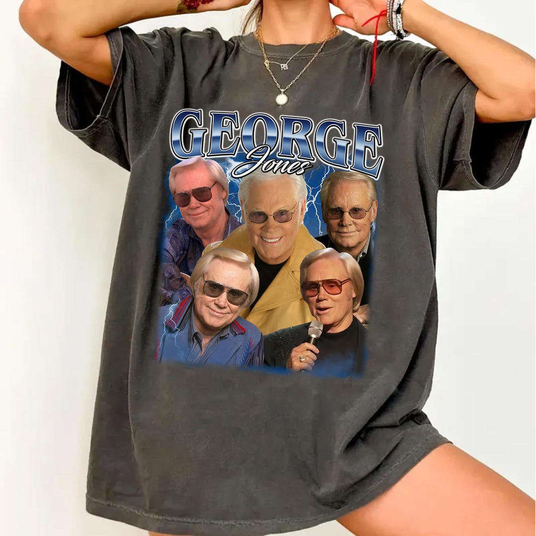 George Jones Shirt Vintage Country Music Tee, Country Legend T Shirt ...