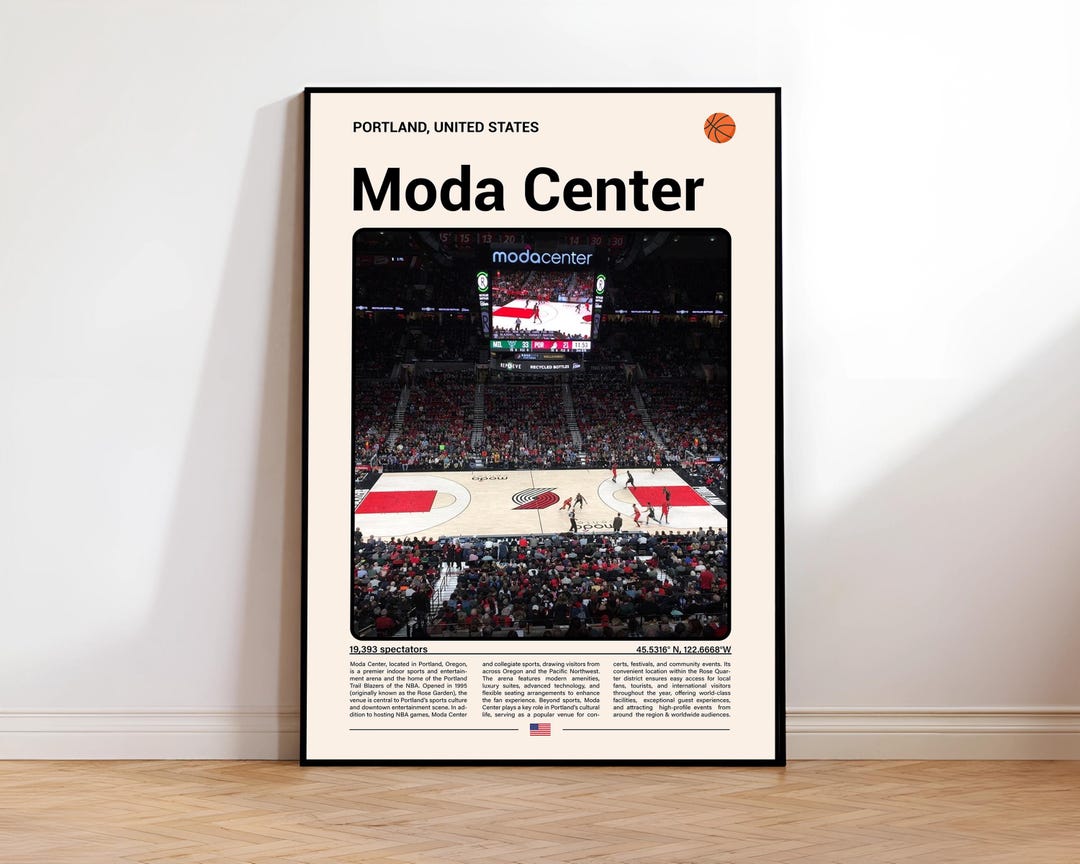 Moda Center Printable Wall Art | Portland Trail Blazers Basketball ...