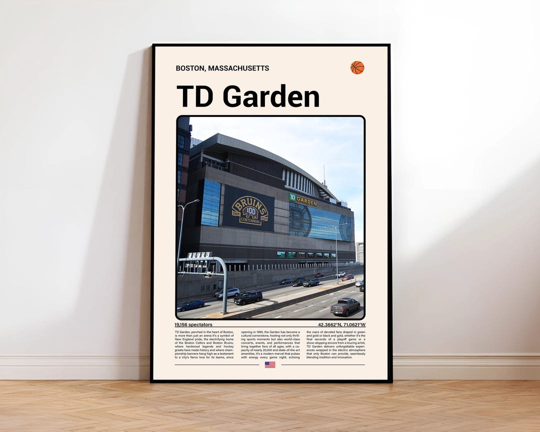 TD Garden Poster | Boston Celtics Stadium Art (digital Download) - Etsy