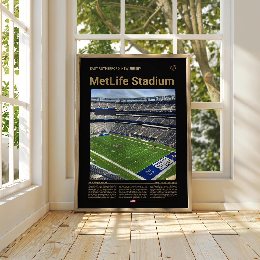 Metlife Stadium Print | New York Giants & Jets Art (digital Download ...