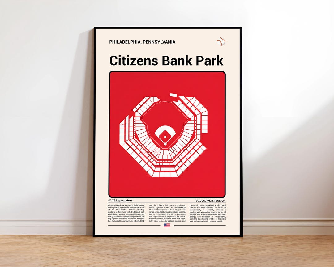 Citizens Bank Park Poster – Philadelphia Phillies Stadium Art (digital ...