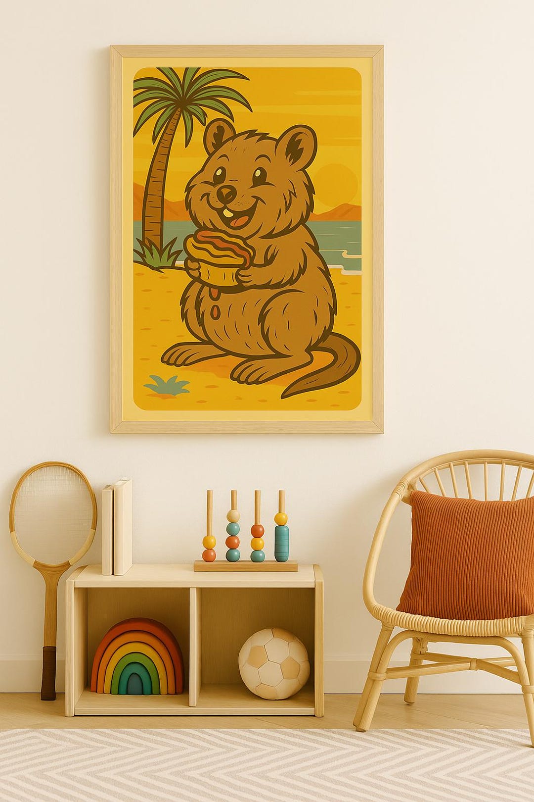 Quokka Wall Art – Printable Australian Animal Poster, Wildlife ...