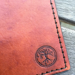 Leather Trifold Wallet - Hand Tooled Leather Wallet - Tree of Life ...