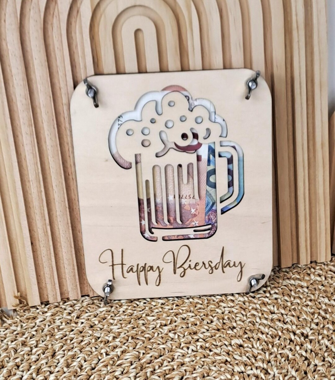 LASER FILE: Beersday, Cash Gift, Laser File Beer Glass, Birthday Gift ...