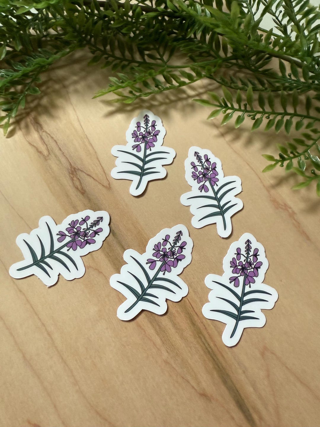 Alberta Fireweed Sticker: Retro Nature Design - Water Resistant Vinyl ...