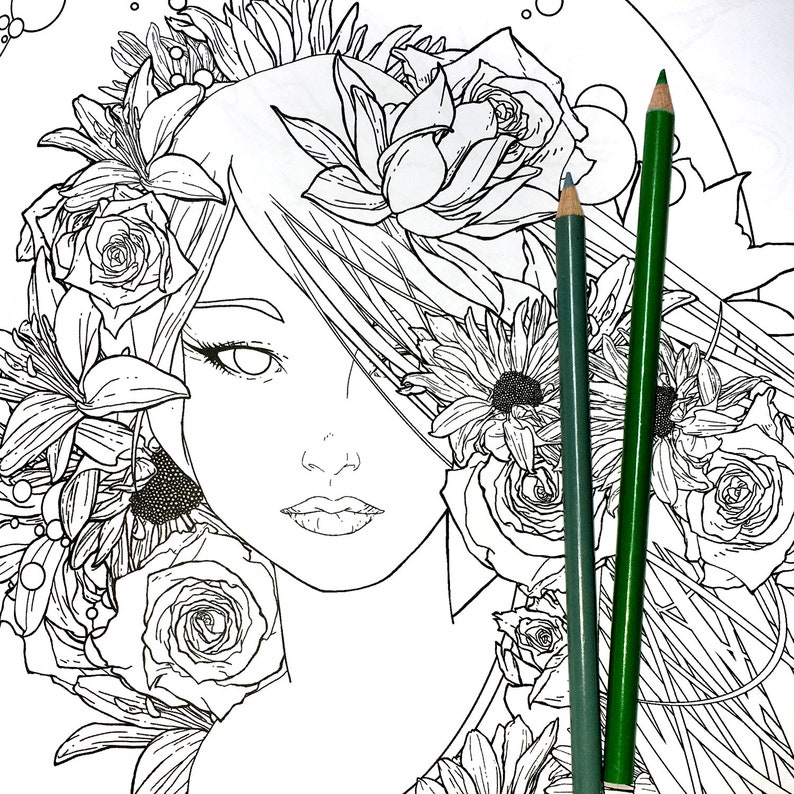 Muz Girl: a Coloring Book by Mark Munoz - Etsy