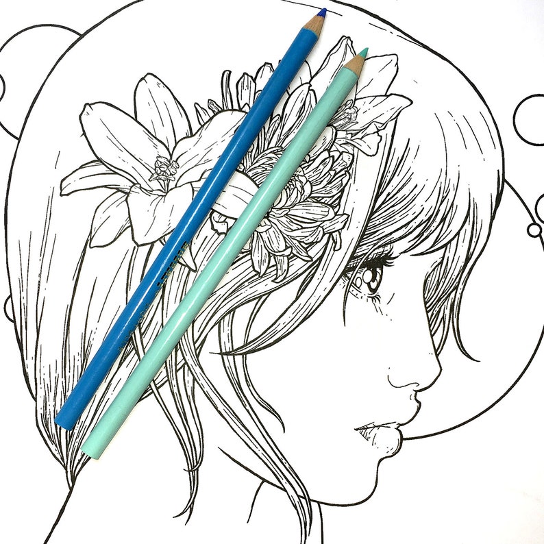 Muz Girl: a Coloring Book by Mark Munoz | Etsy